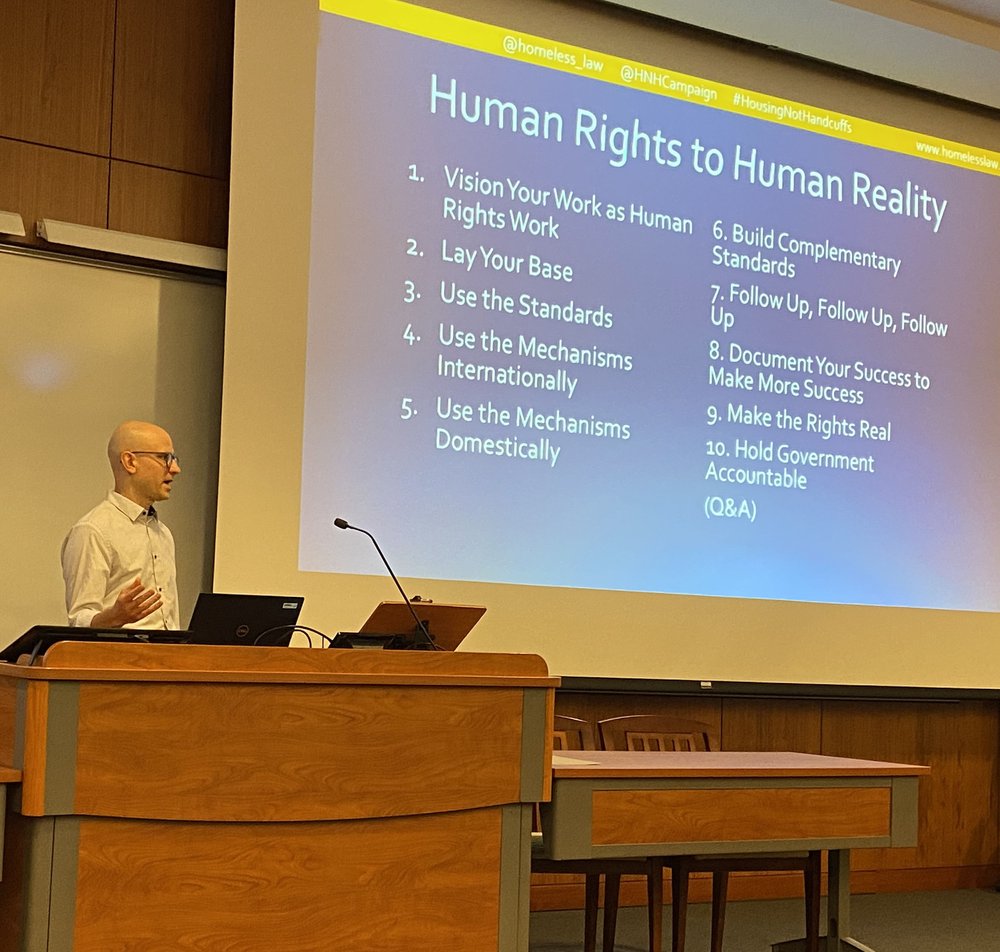 Incorporating human rights into legal advocacy: Eric Tars, National ...