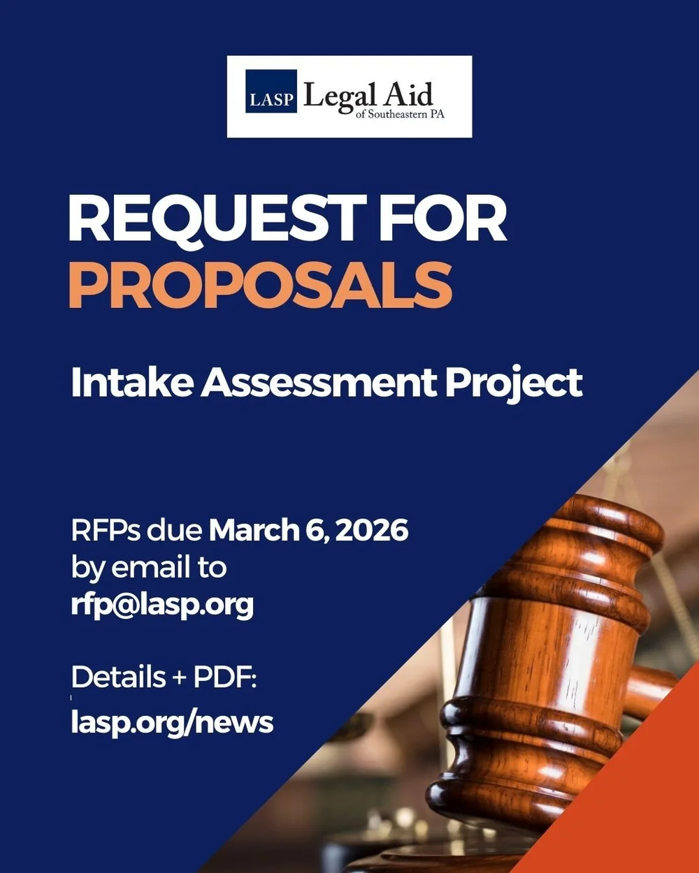 Request for proposals (RFP): Intake Assessment Project — Legal Aid of ...