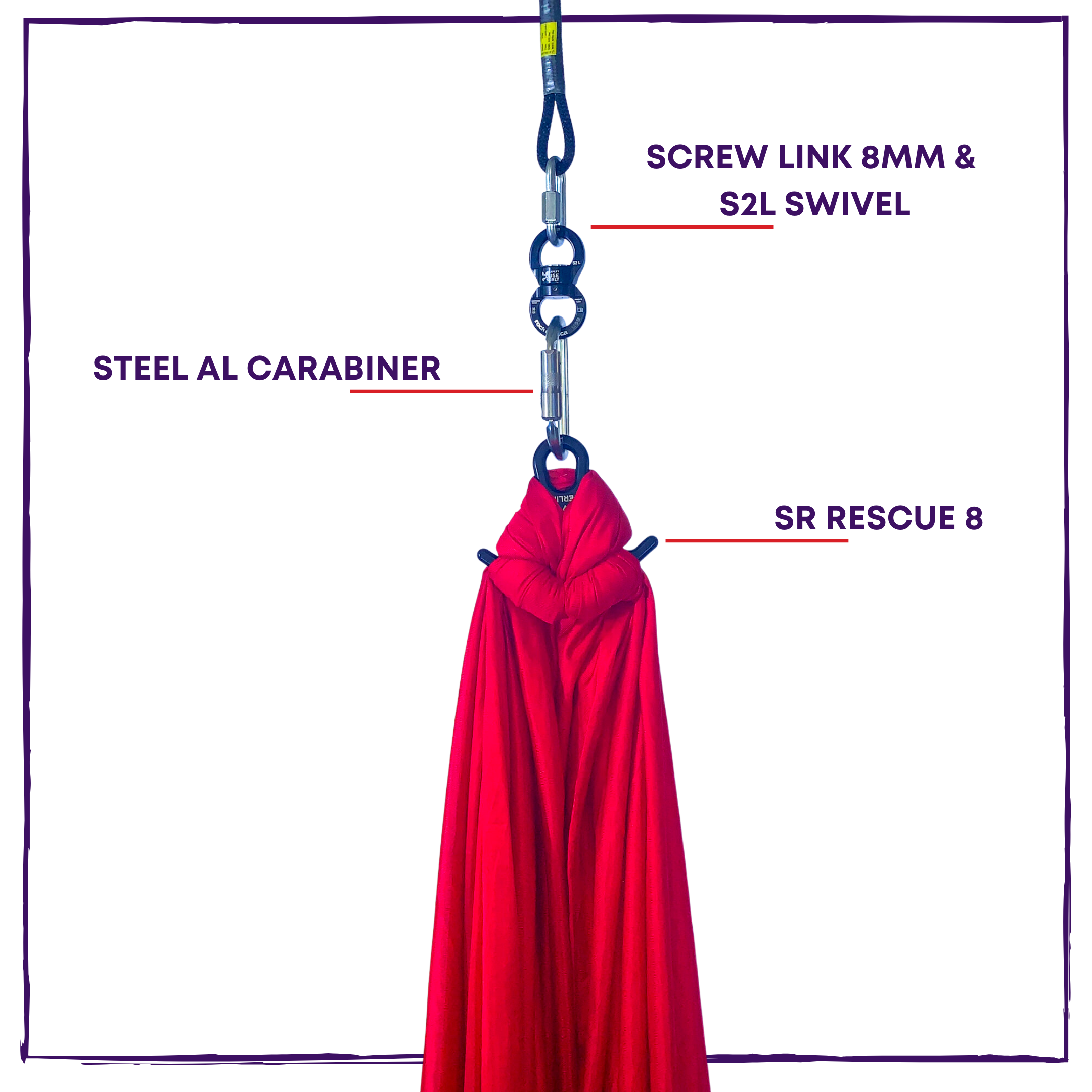 Aerial Silk Kit | 10 - 17 yards — Vertical Art Dance