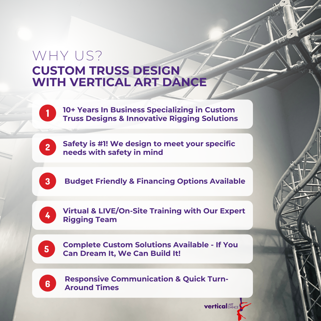 Custom Truss Structure Design — Vertical Art Dance