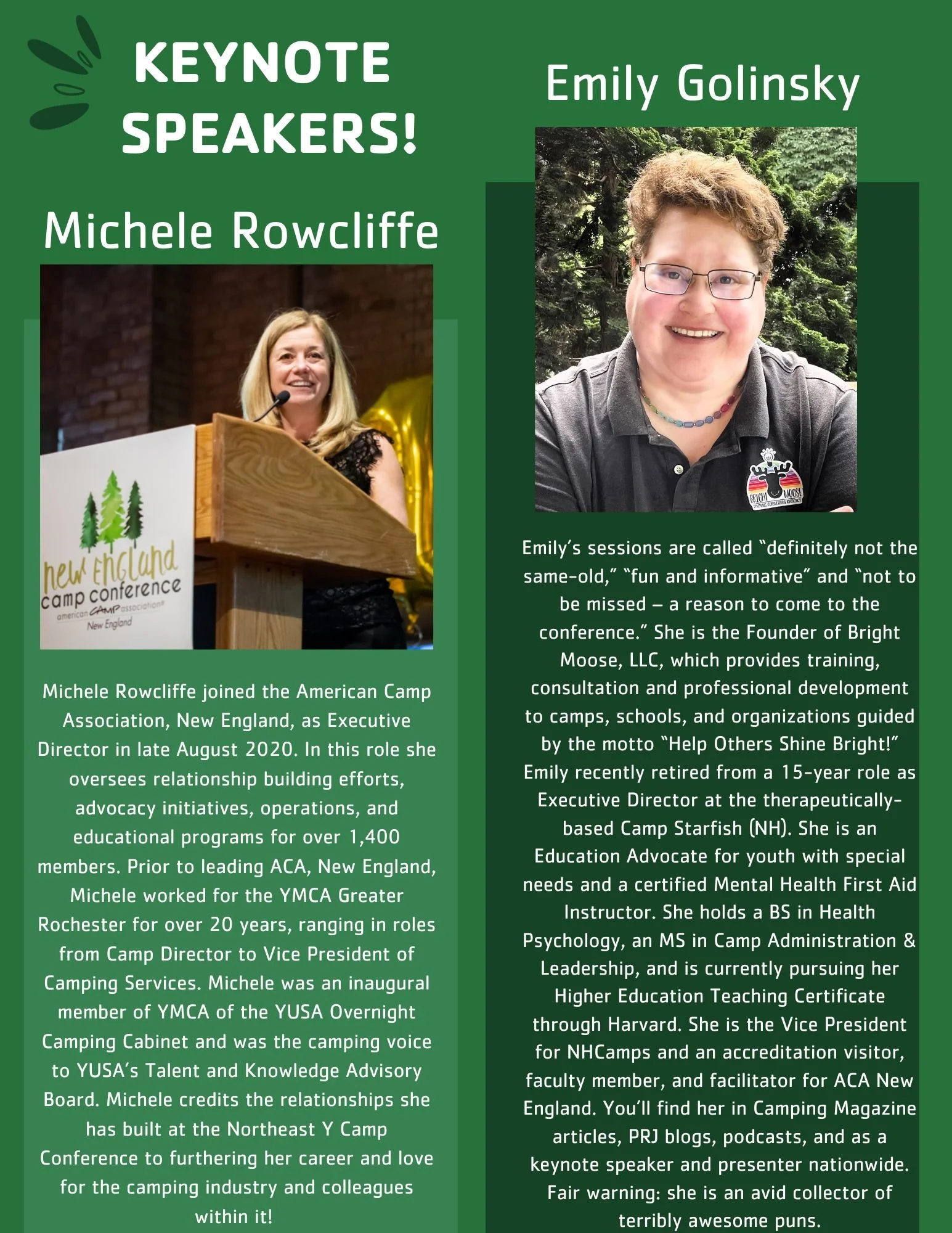 keynotes — Northeast YMCA Camp Conference