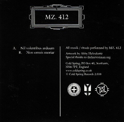 MZ. 412 | Untitled | 5" vinyl single — Nordvargr