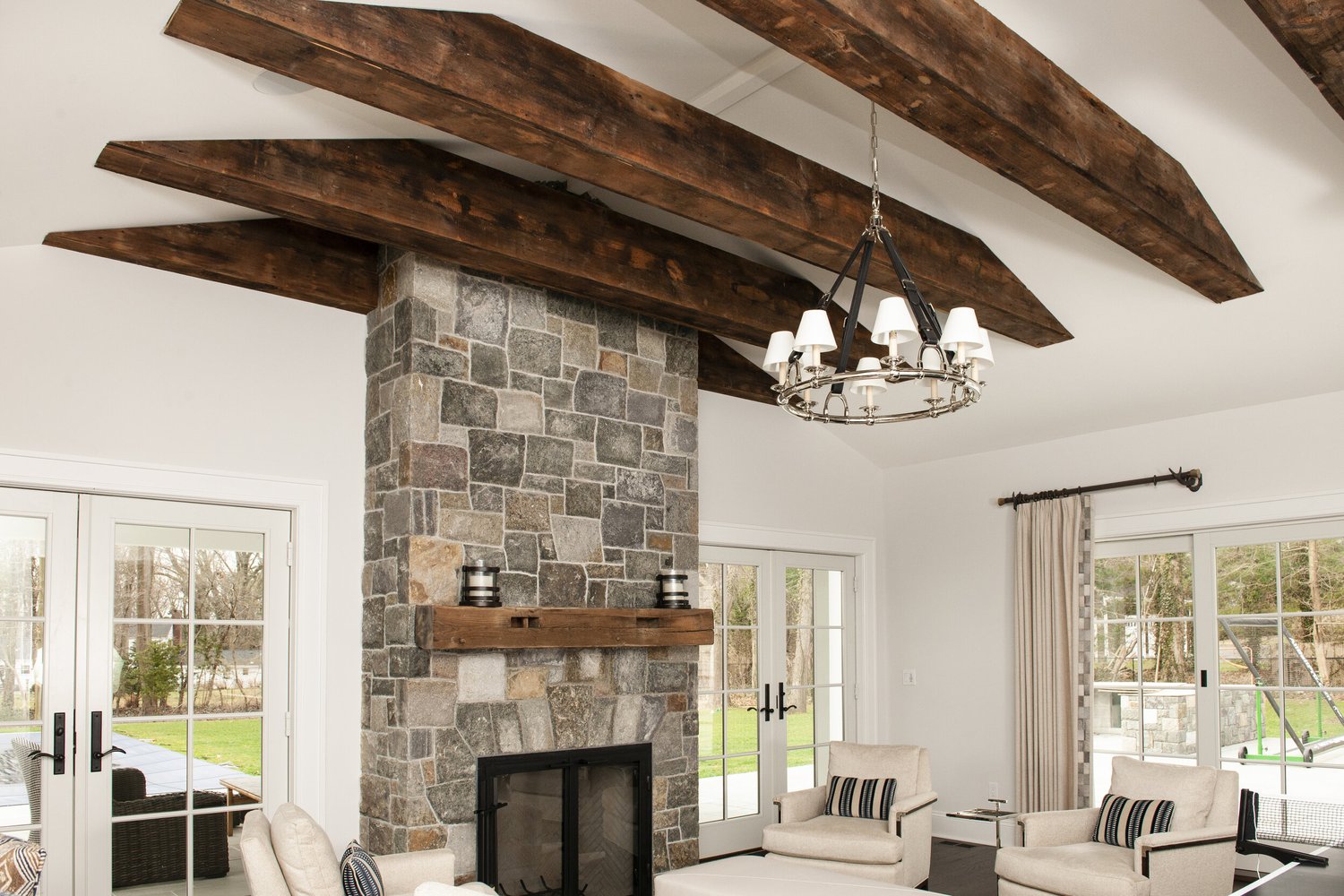 Faux Reclaimed Wood Beams - The Best Picture Of Beam
