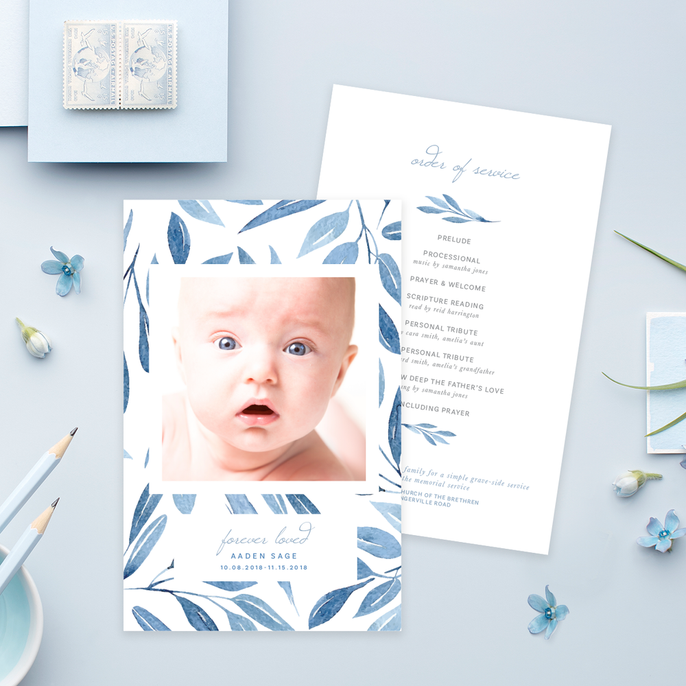 Funeral Service Template Editable Instant Download Corjl — The Morning