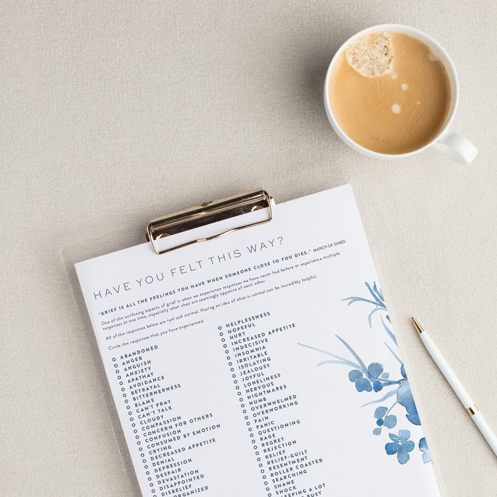 Have You Felt This Way? | A Free Grief Response Checklist — The Morning