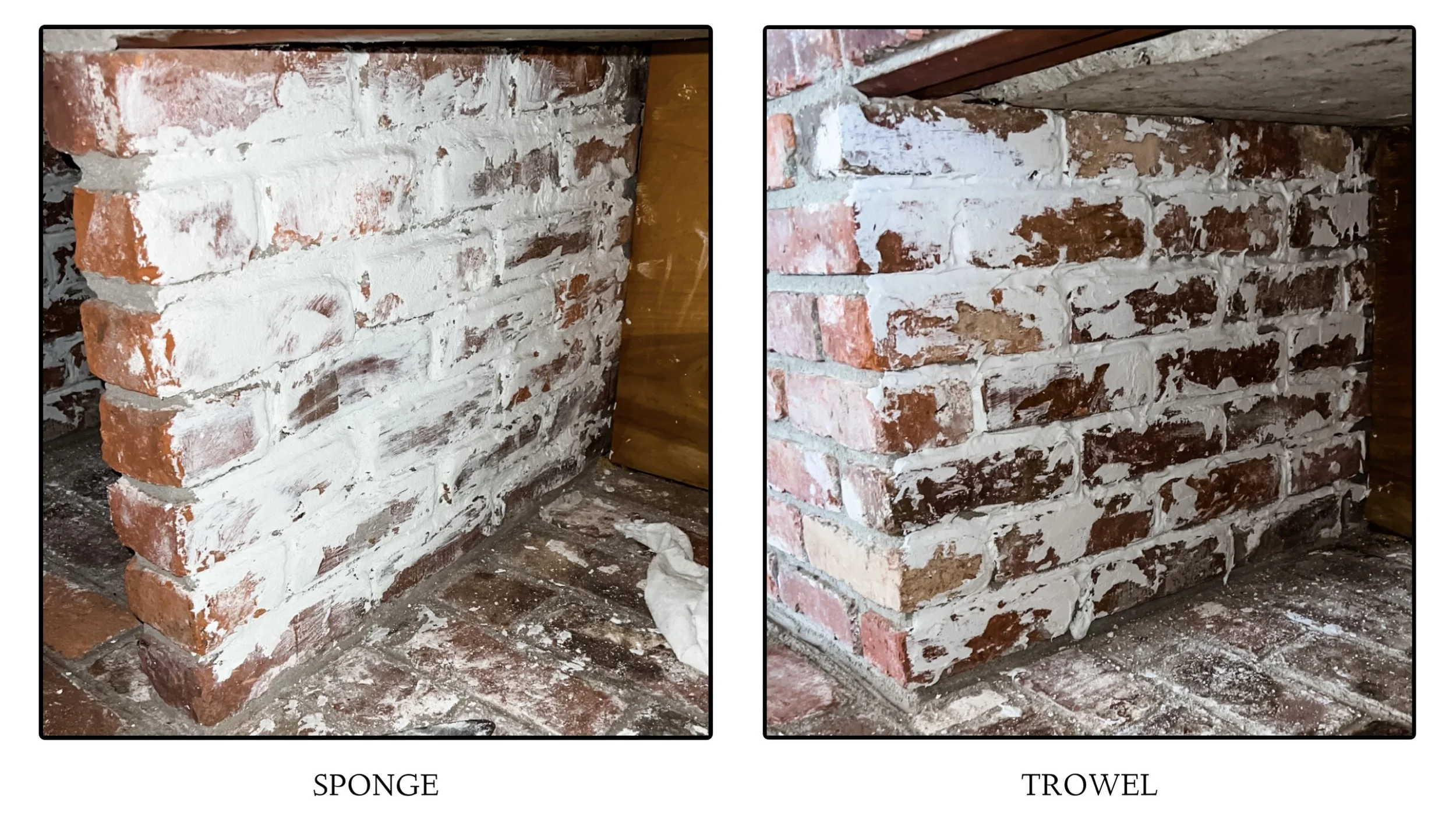 How to German Schmear a Brick Fireplace — Brittanya Tammearu