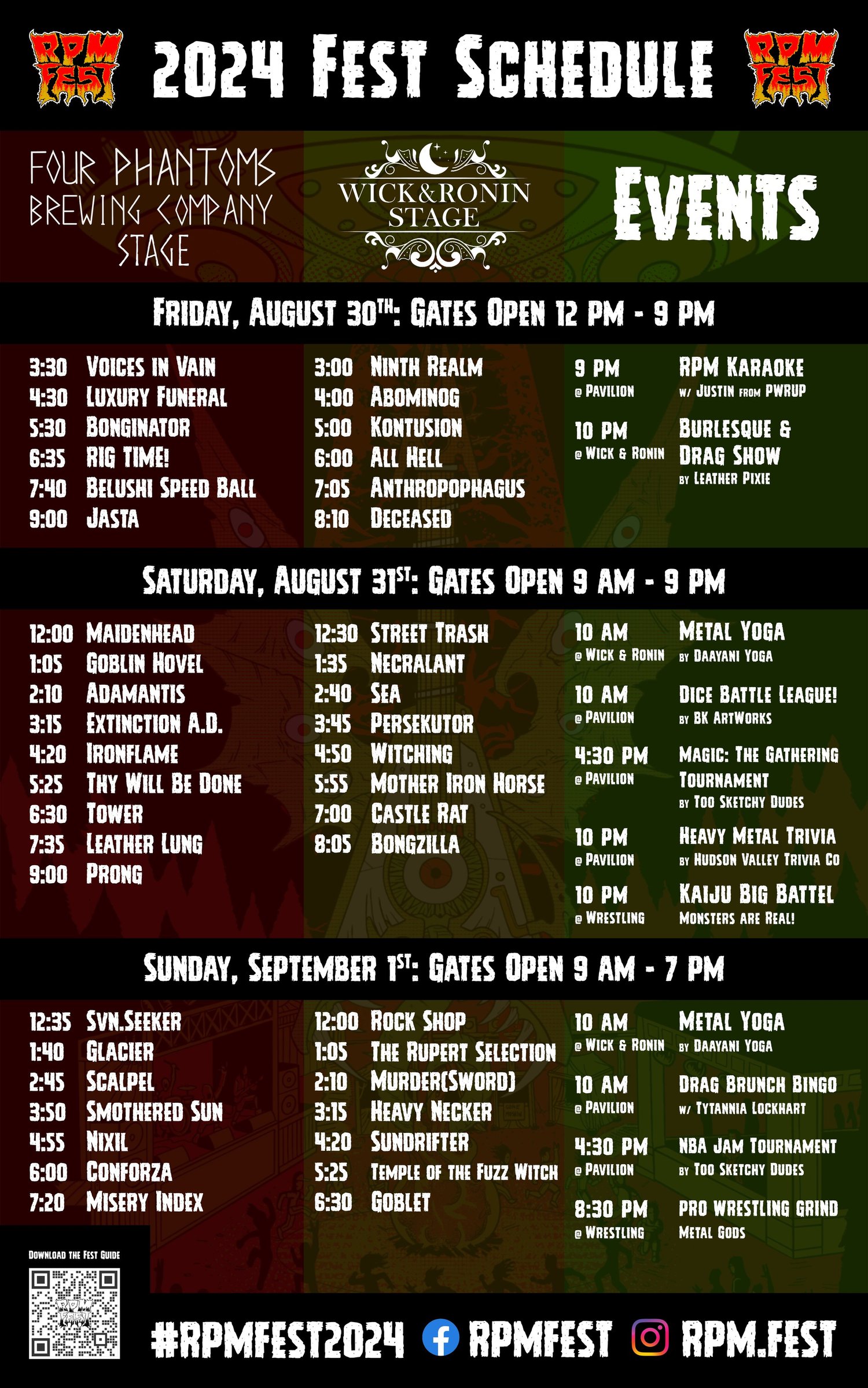 2024 Schedule and Site Map — RPM Fest