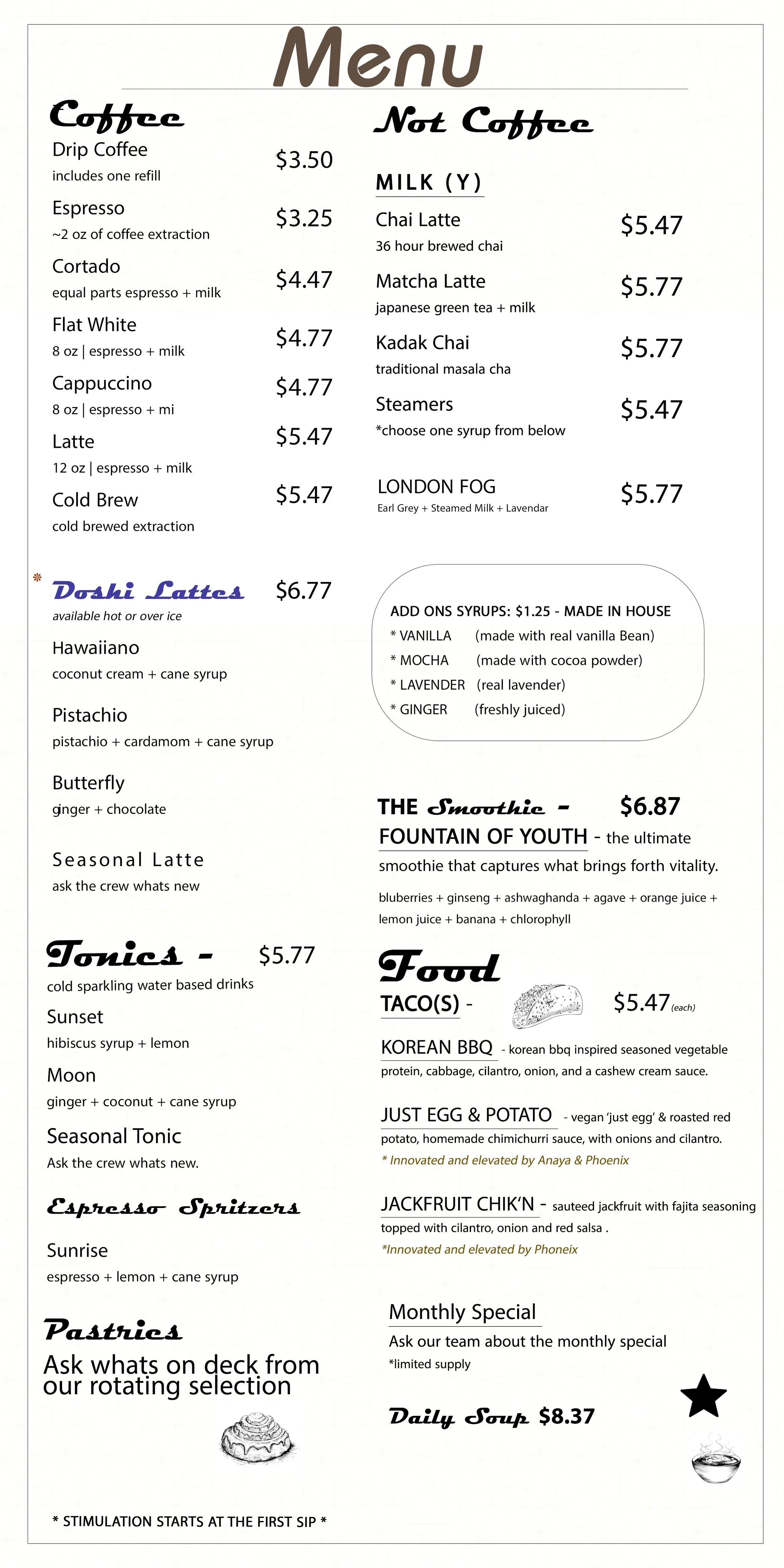 Eat & Drink Well @Doshi — Doshi House