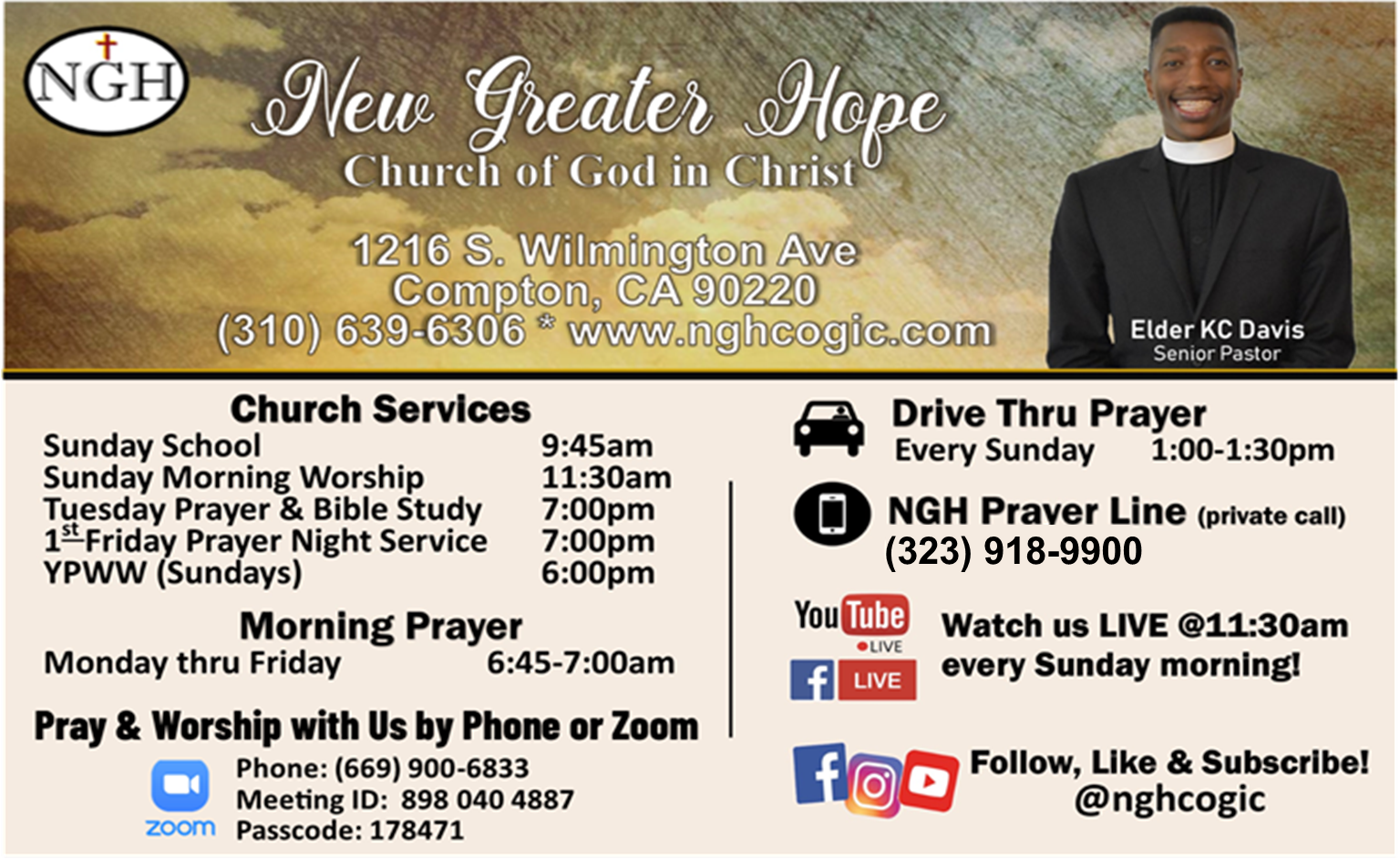 Calendar — New Greater Hope COGIC
