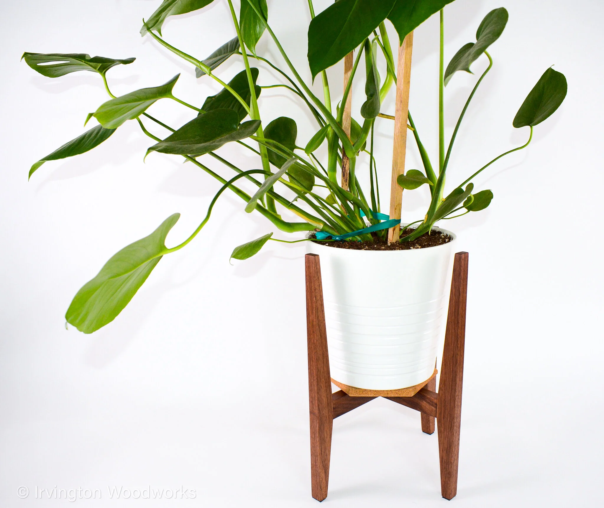 Custom Made Mid Century Mod Indoor Plant Stands — Irvington Woodworks