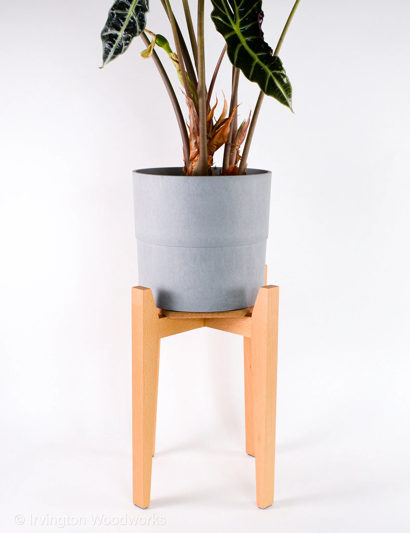 Custom Made Mid Century Mod Indoor Plant Stands — Irvington Woodworks