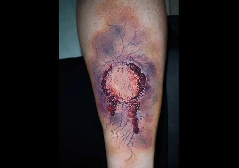 Zombie Bite Tattoo 3244