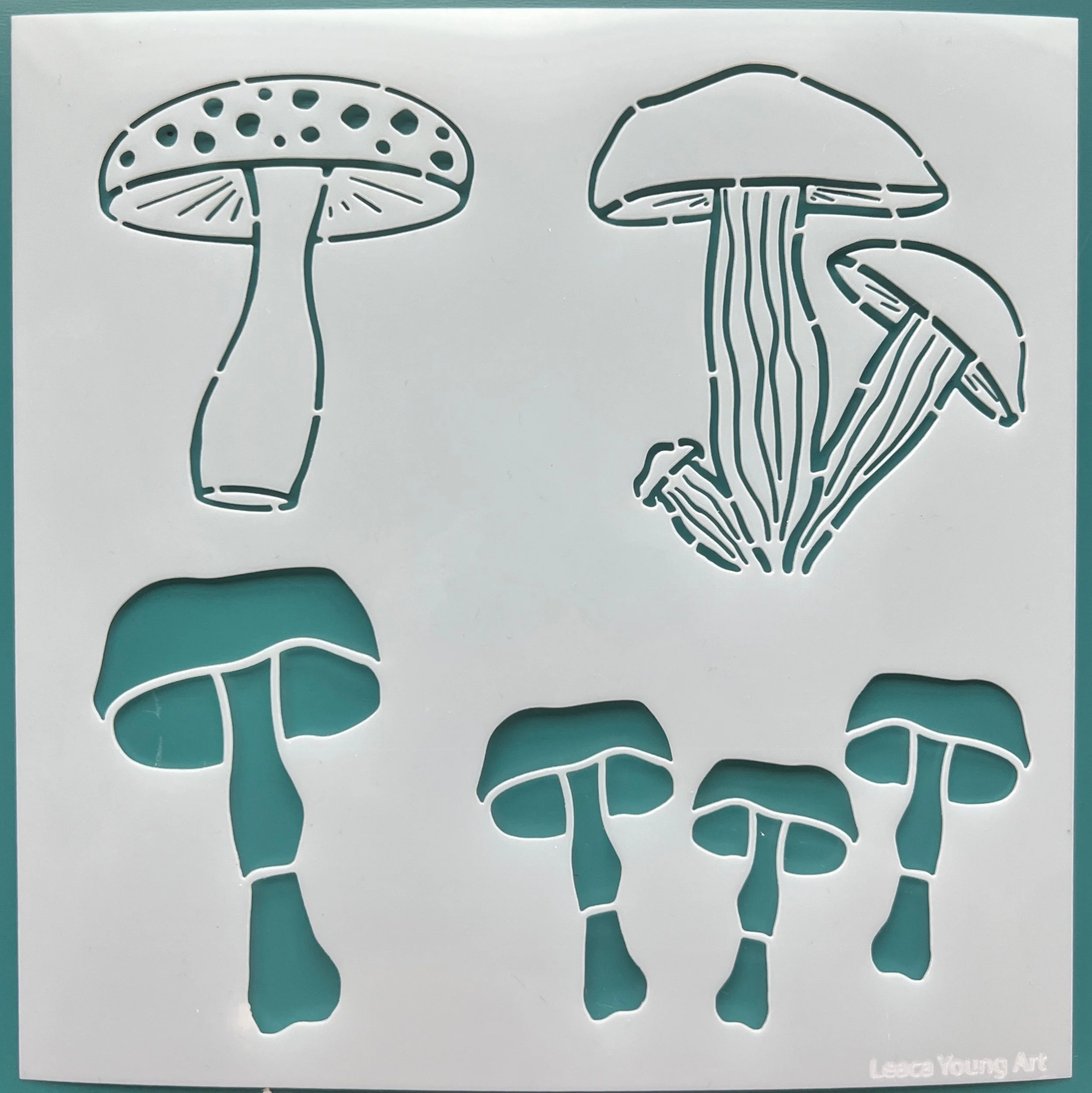wild botanicals stencil set — leaca young art