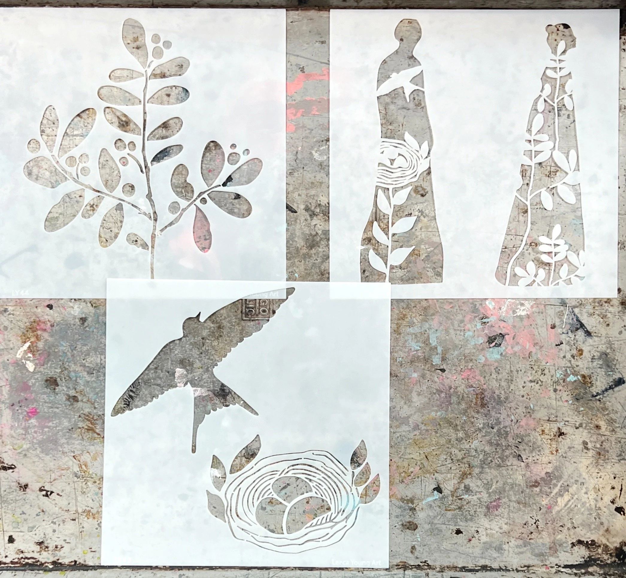 Collage Doll Stencils — leaca young art
