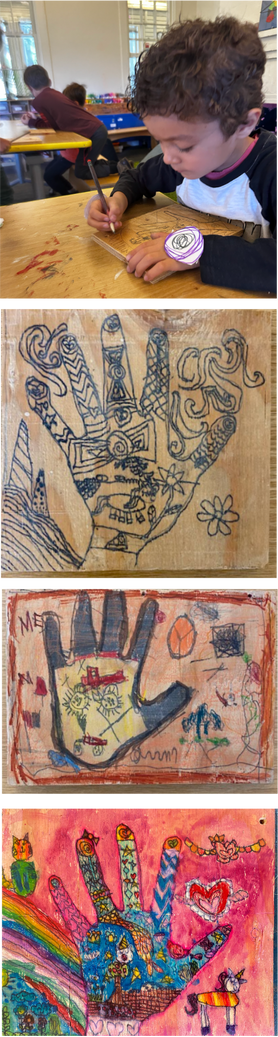 Mixed Media Handprints — Brightworks School - Hands-On, Project-Based ...
