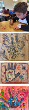 Mixed Media Handprints — Brightworks School - Hands-On, Project-Based ...