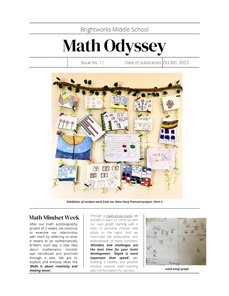 Math in Middle School — Brightworks School - an innovative K-12 school