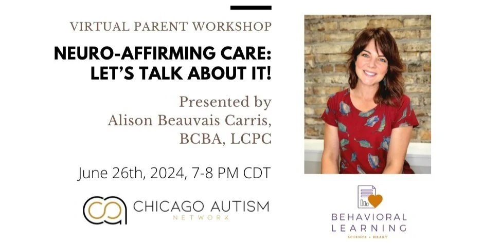 Free Virtual Autism Parent Workshops — Chicago Autism Network