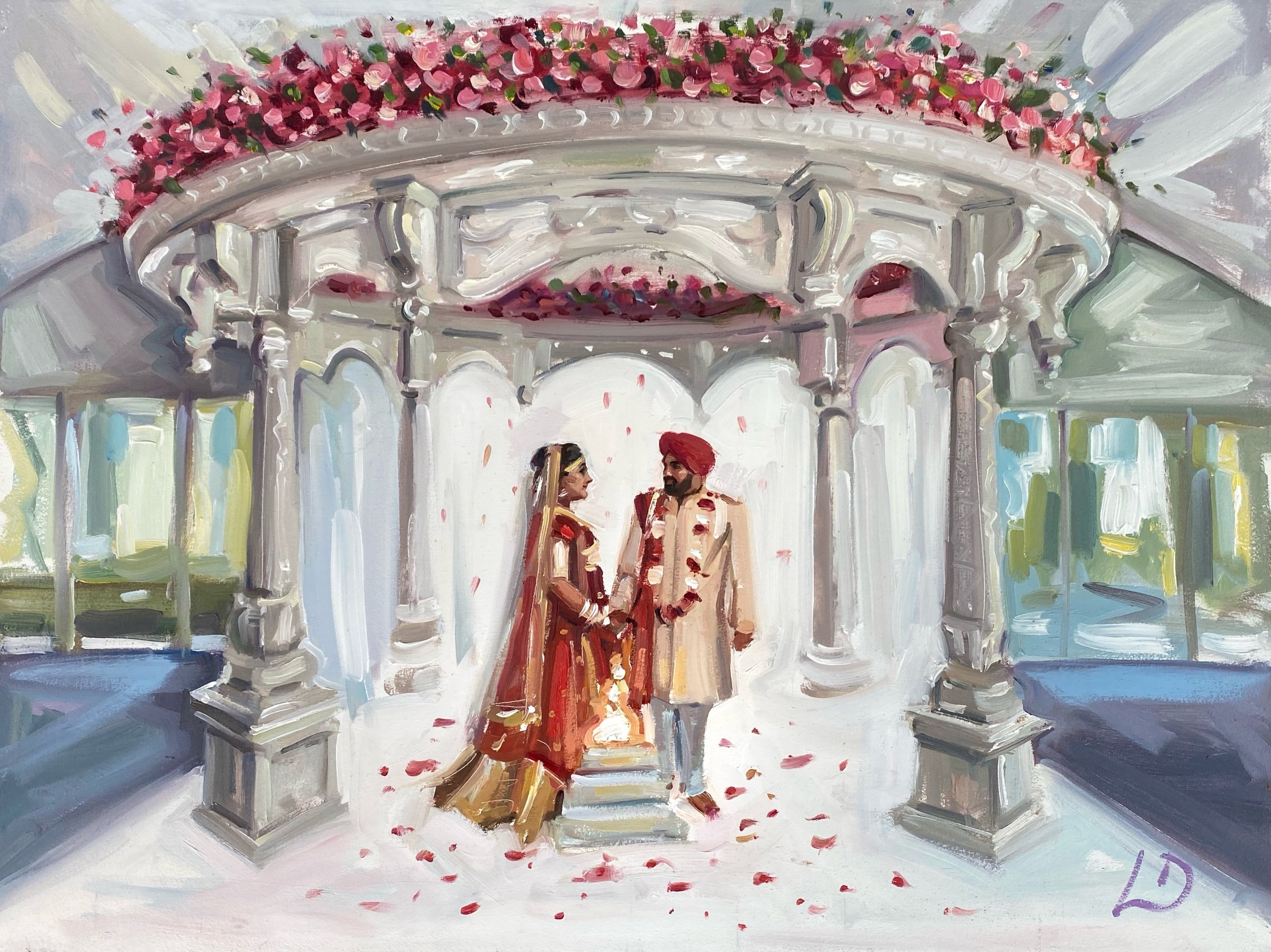 Live Wedding Painting — Liam Dickinson