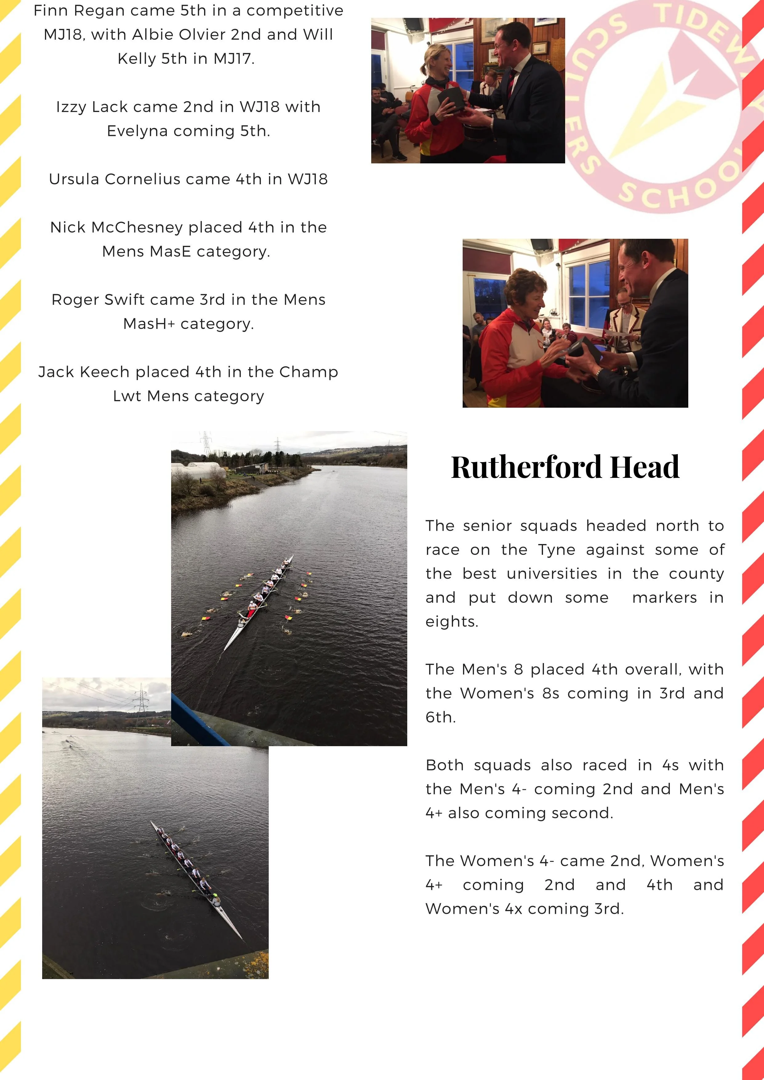 Tideway Scullers December Chronicle — Tideway Scullers School