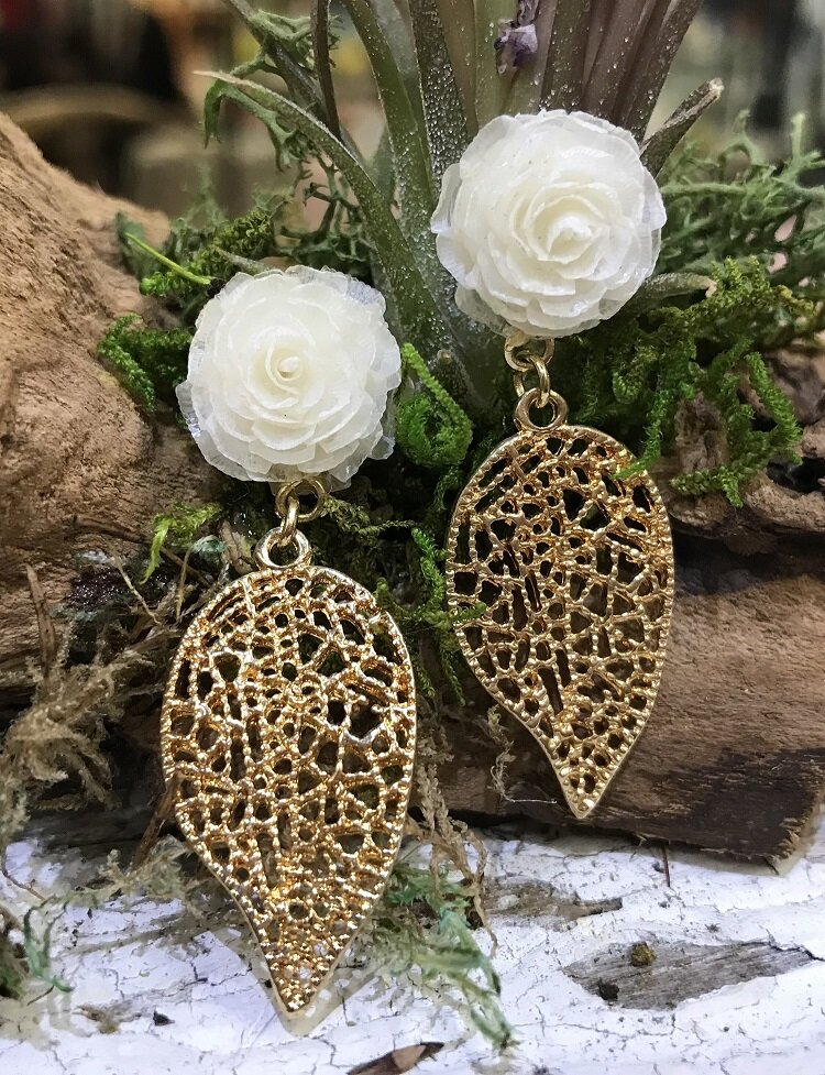 Handmade Fish Scale Cluster Earrings — TERRA AMAZONIA