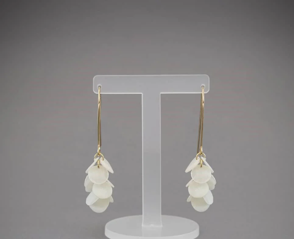 Handmade Fish Scale Cluster Earrings — TERRA AMAZONIA