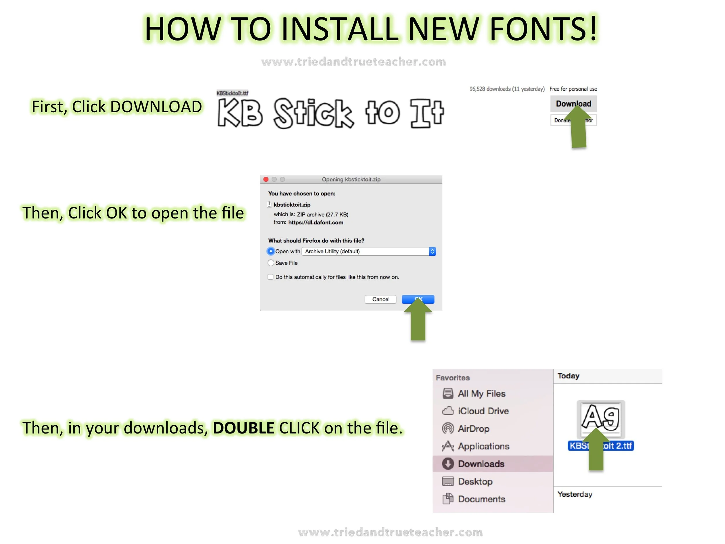 HOW TO INSTALL NEW FONTS! — Tried & True Teacher Tips