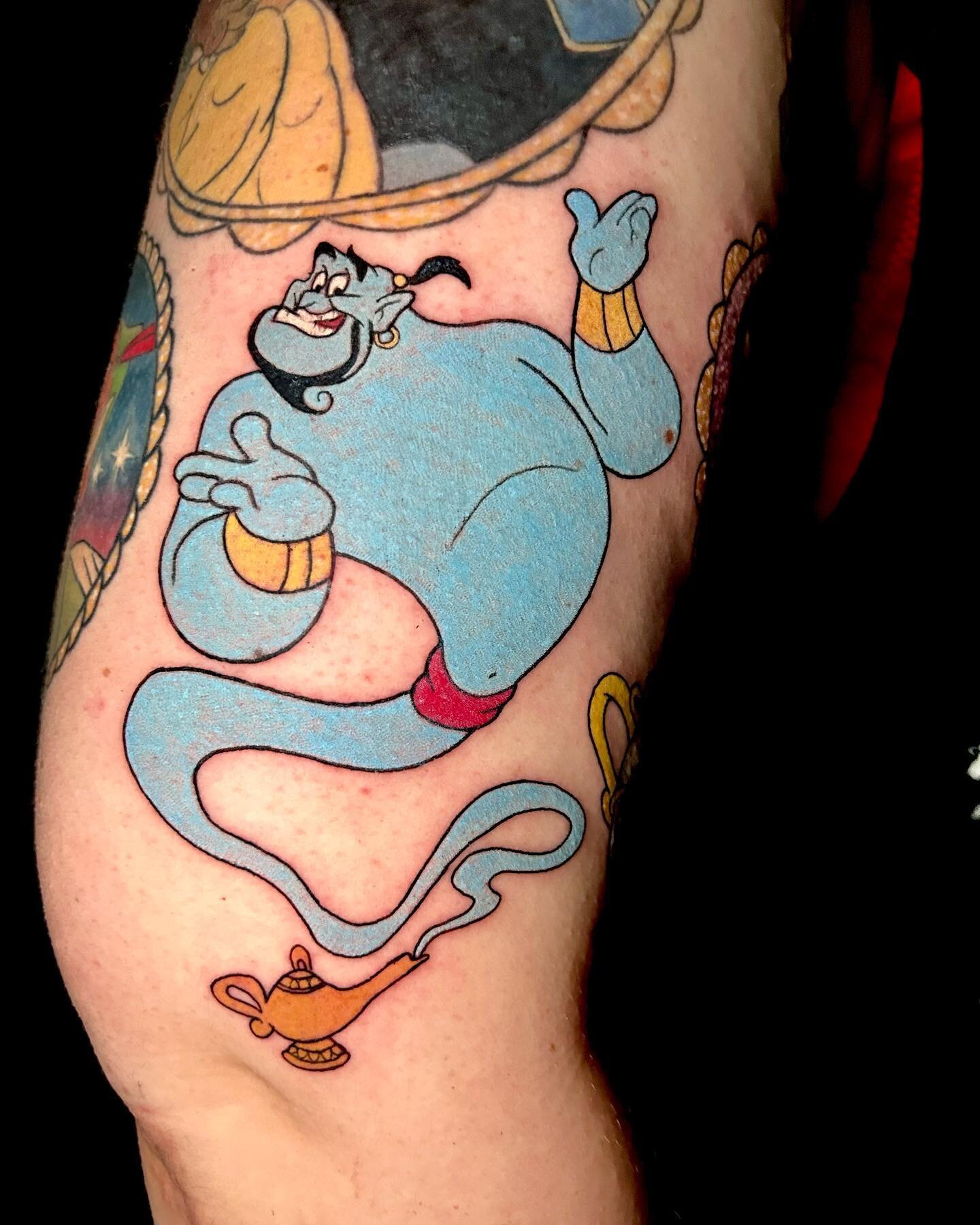Aladdin Genie Lamp Tattoo