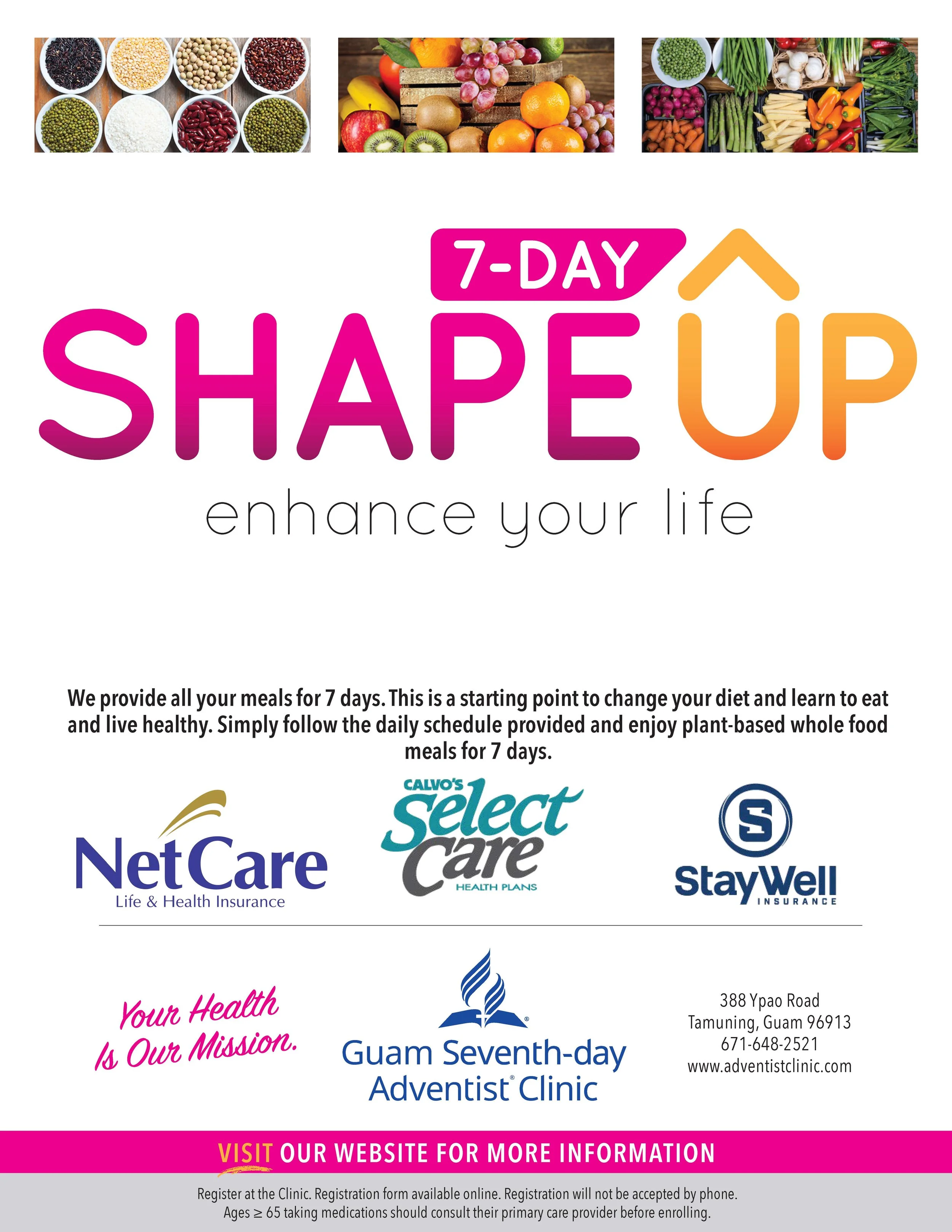 7-Day Shape Up — Guam Seventh-day Adventist Clinic