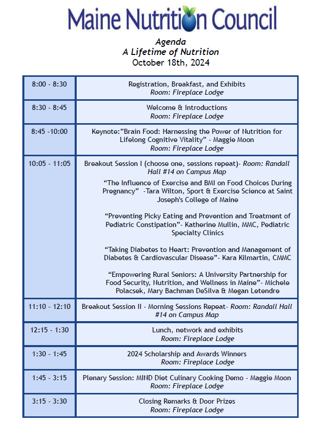 Upcoming Events — Maine Nutrition Council