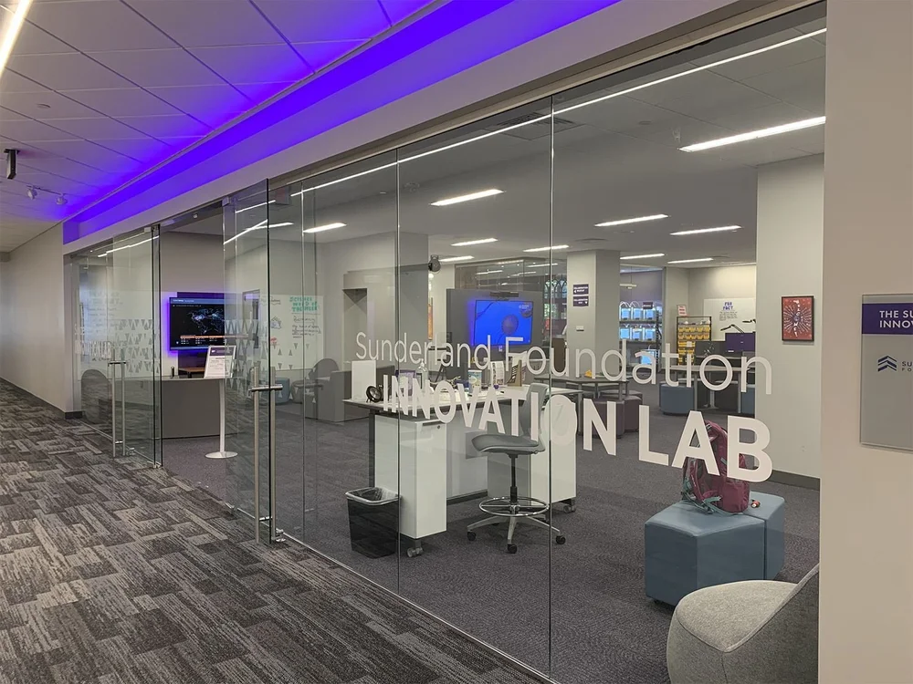 Innovate at Sunderland Foundation Lab at K-State's Hale Library