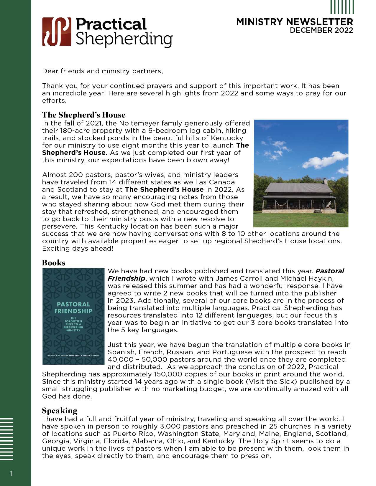 End of Year Newsletter 2022 — Practical Shepherding