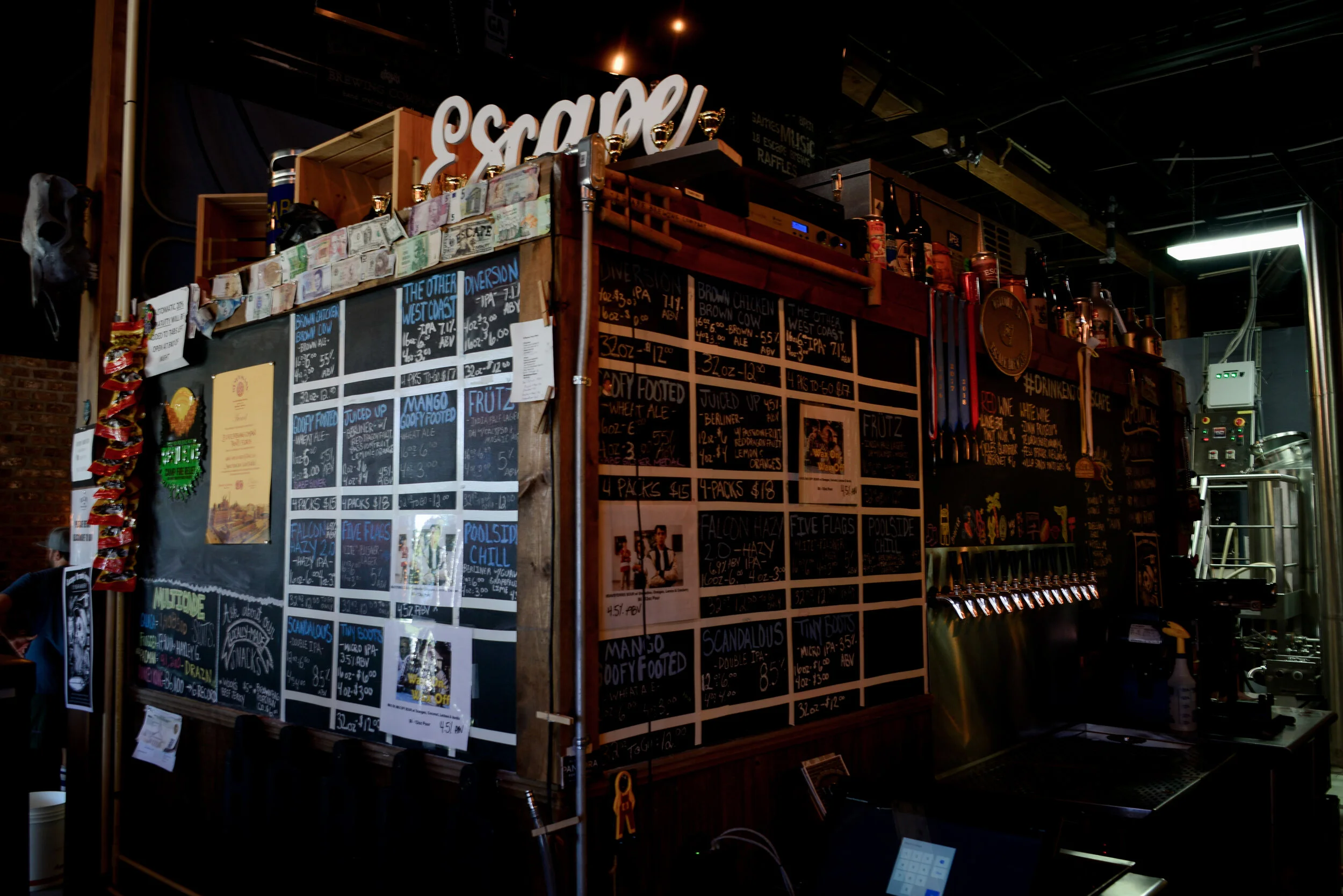 Inside the Brewery — Escape Brewing Company