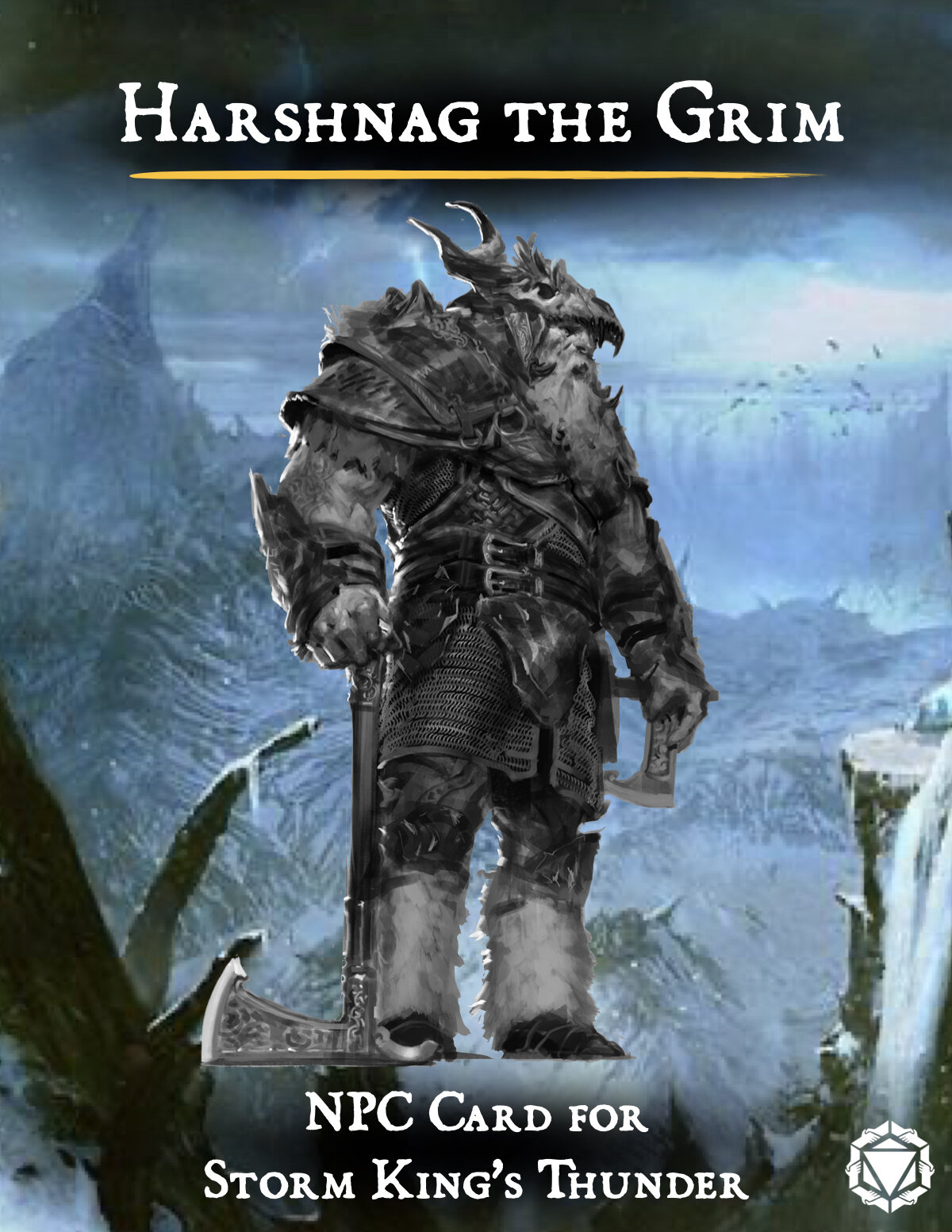 Harshnag the Grim | Free NPC Character Card for Gameplay — The D&D ...
