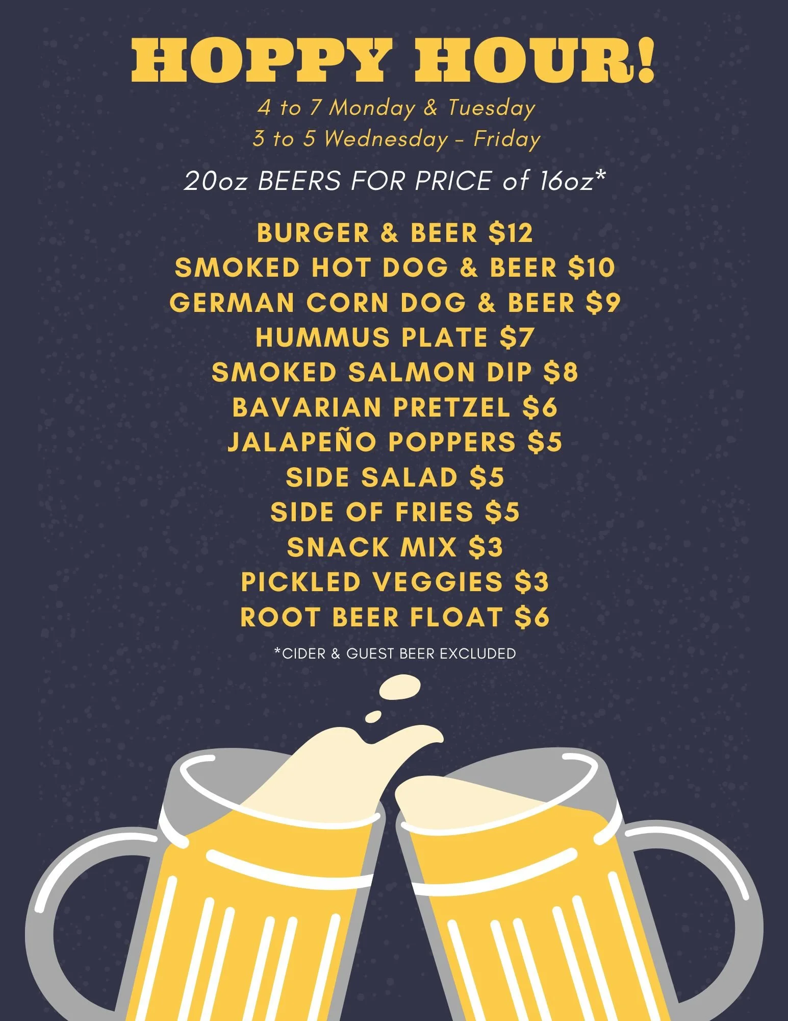 Taproom Menu — 5440 BEER