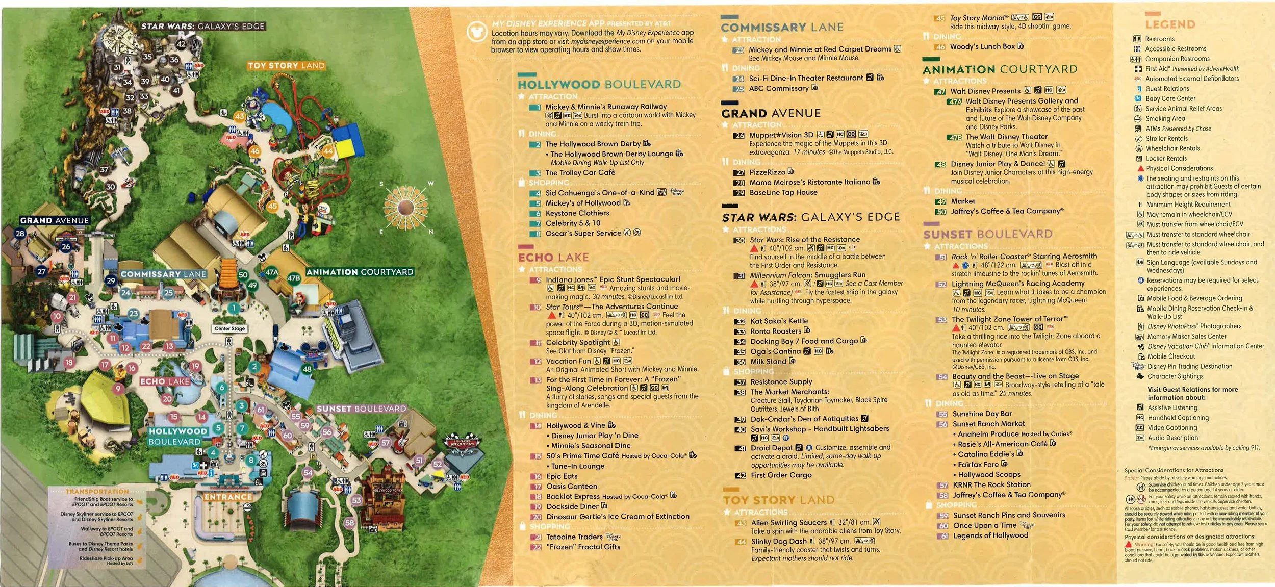 Map of Hollywood Studios - Well Hello Magic