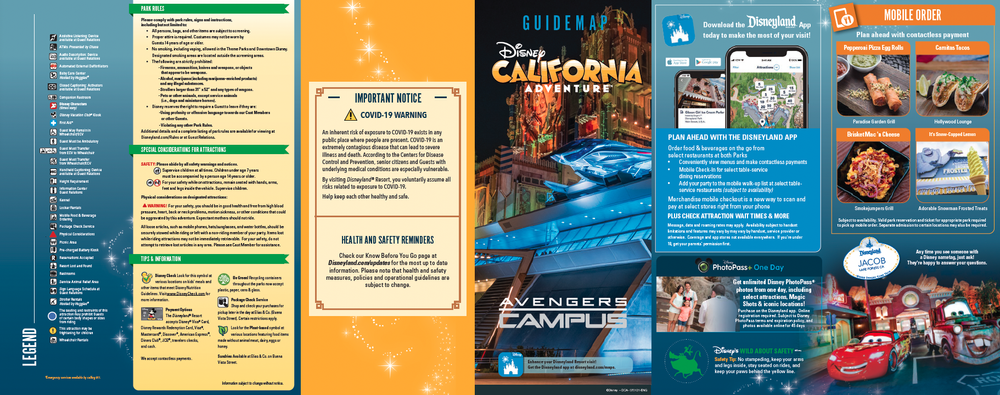 Map of California Adventure - Well Hello Magic