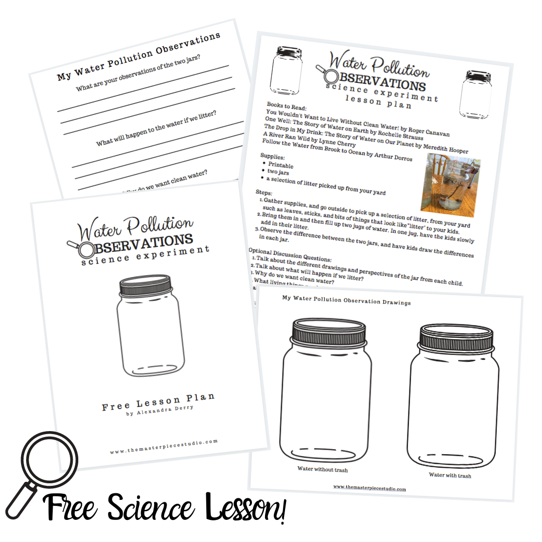 Water Pollution Observation Free Lesson — The Masterpiece Studio HQ