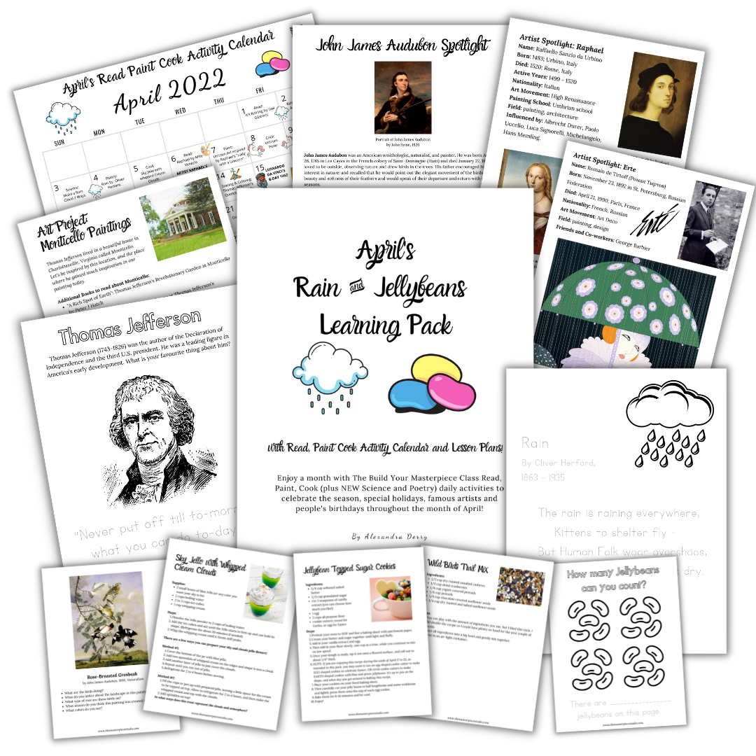 April's Rain & Jellybeans Learning Pack with Read, Paint, Cook Activity ...