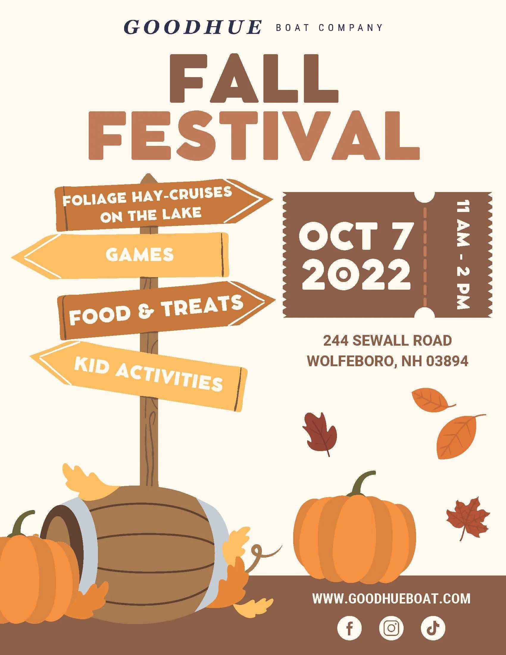 Goodhue Boat Company Fall Festival — Wolfeboro Area Chamber of Commerce