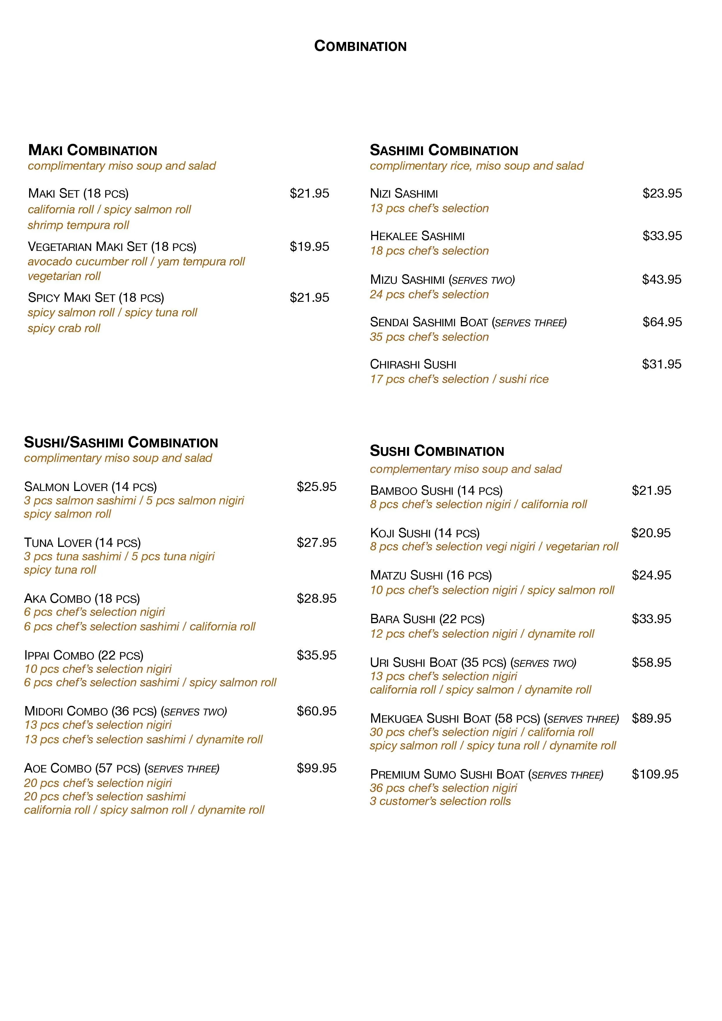 Menu — THE HUNGRY SUMO