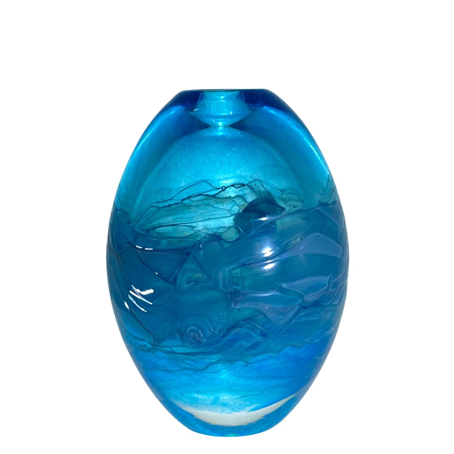 Surf Pebble in Sea Blue avg516 — Alison Vincent Glass