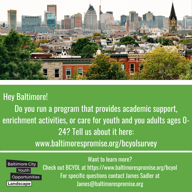 Baltimore City Youth Opportunities Landscape - Phase 2 — Baltimore's ...