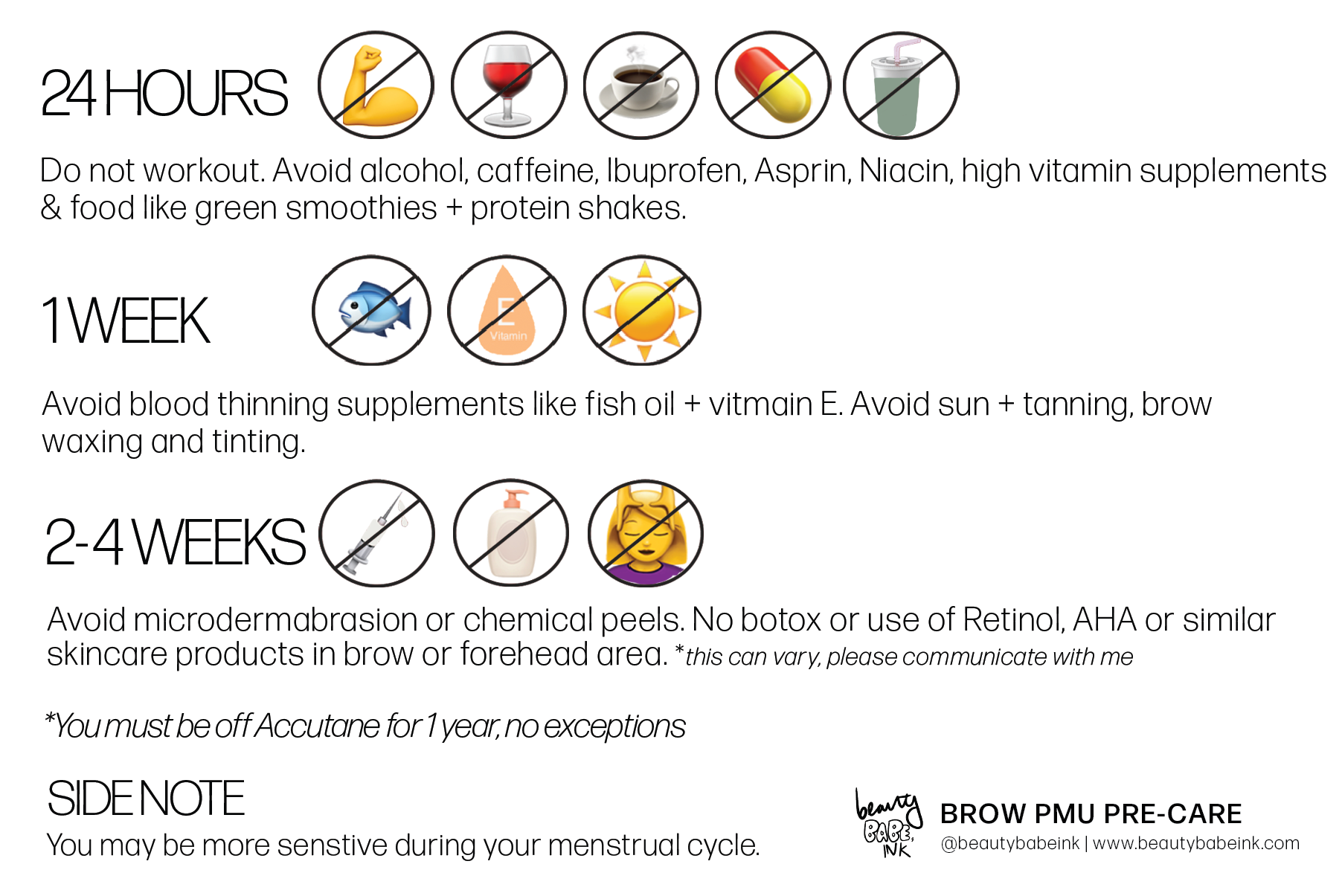 PMU Pre Care + Healing — Beauty Babe, Ink