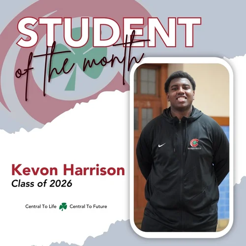 Kevon Harrison Tabbed Student of the Month for January — Central ...