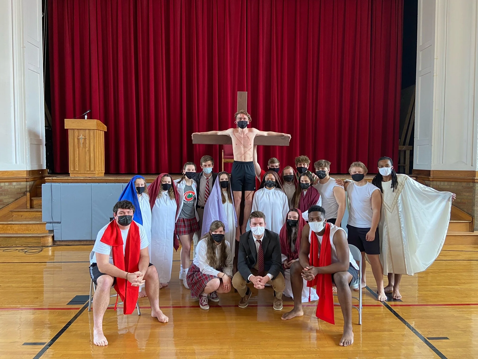 Seniors Present Live Stations of the Cross — Central Catholic High School