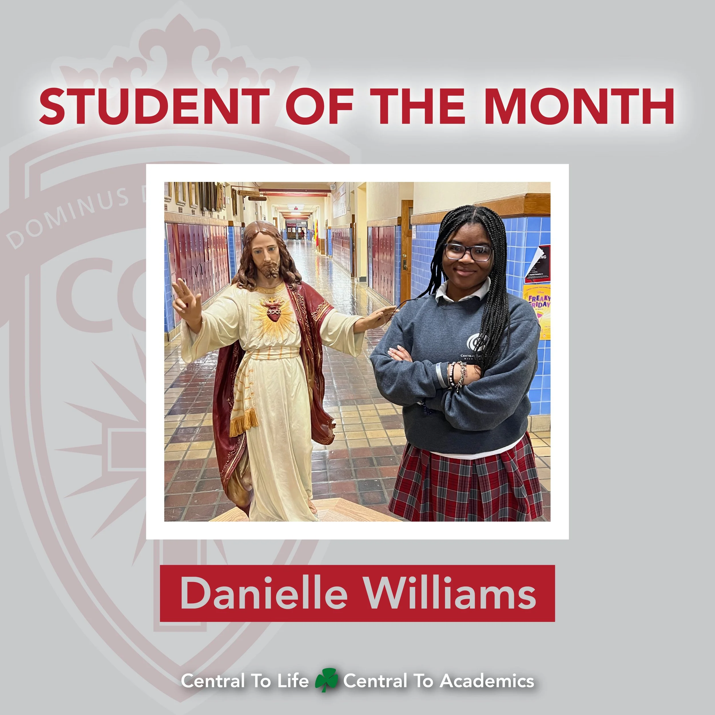 Danielle Williams Picked Student of the Month for April — Central ...