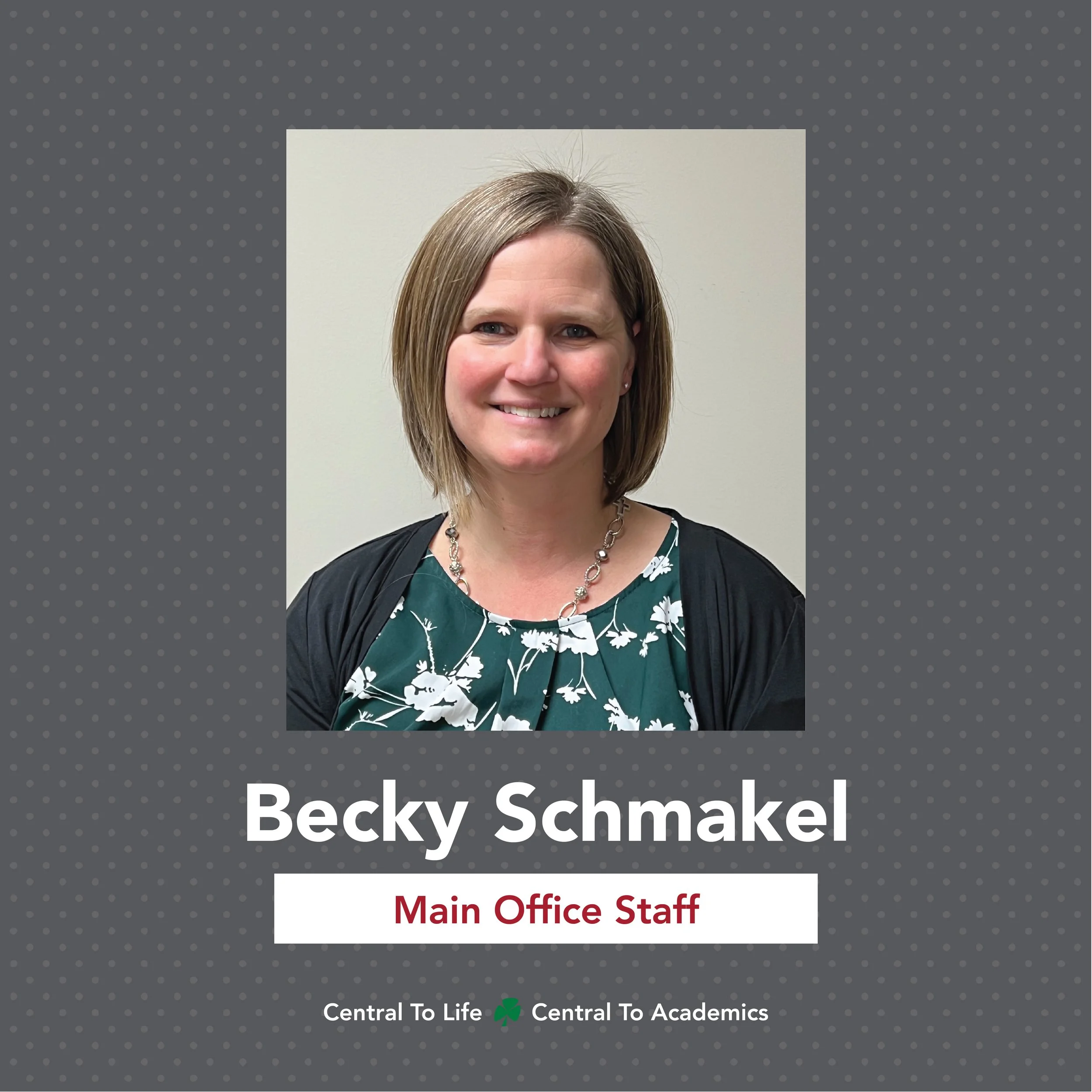 Get to Know CCHS Staffulty Member - Becky Schmakel — Central Catholic ...