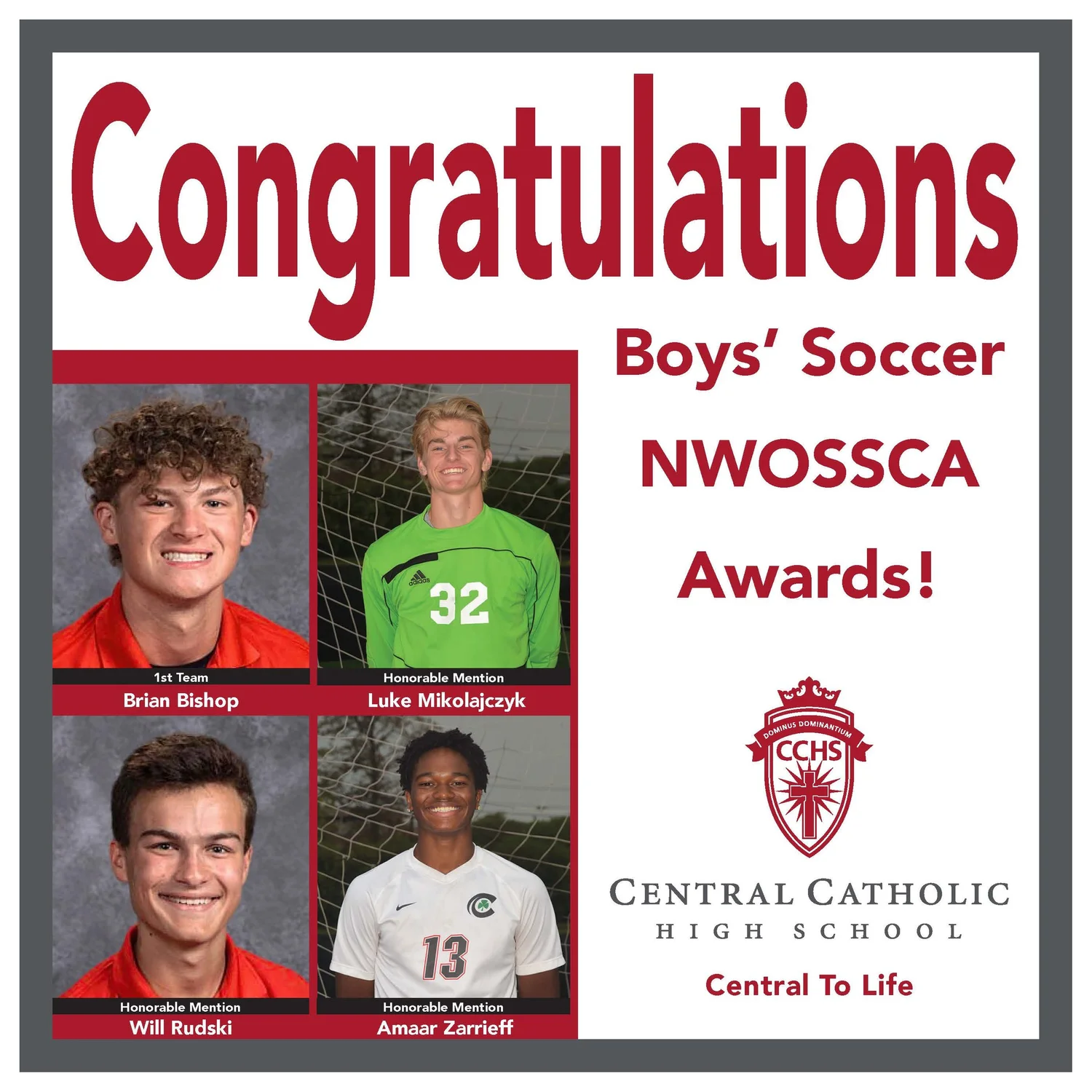 Four Boys’ Soccer Players Collect All-District Honors — Central ...