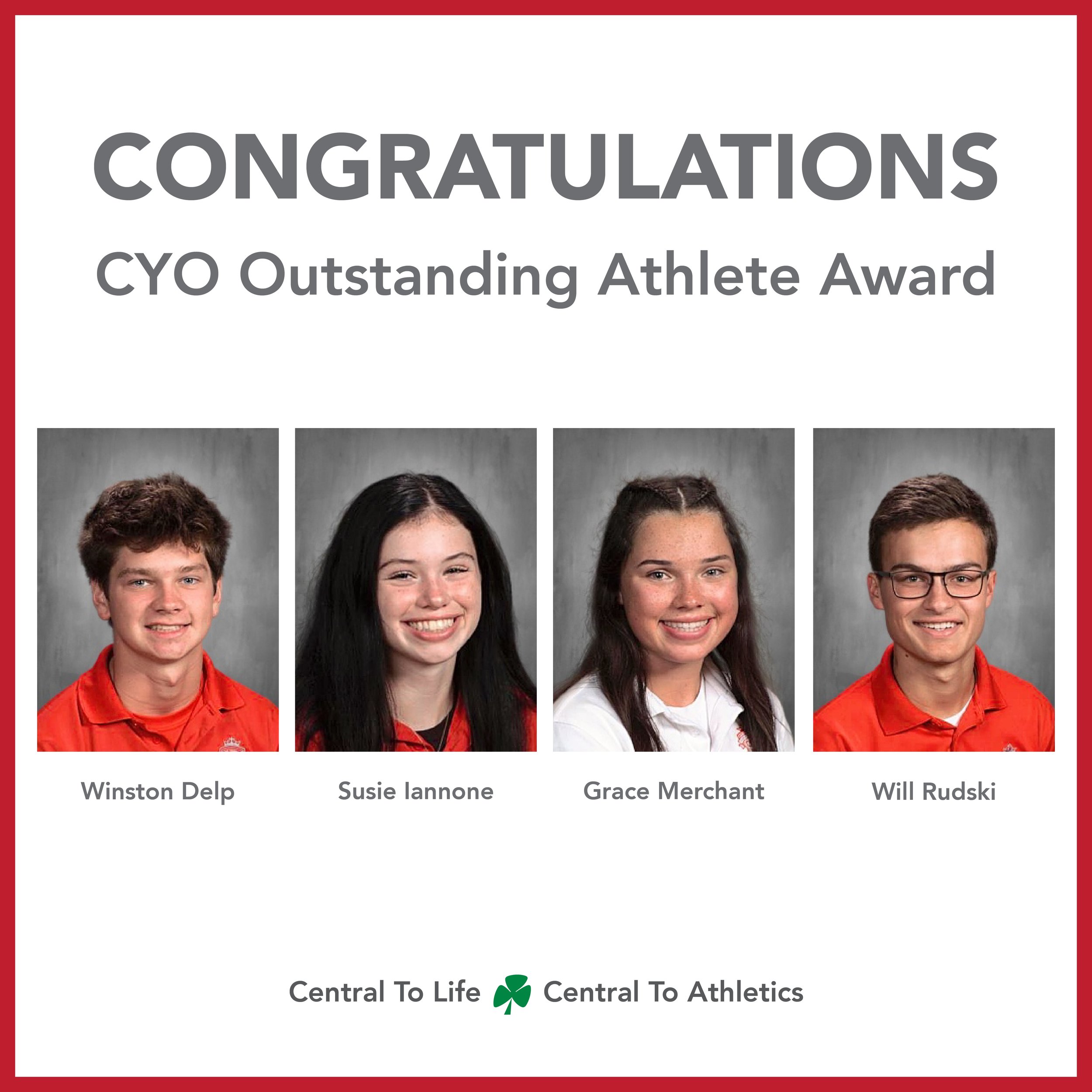 Four Central Catholic Student-Athletes Named 2022 CYO Outstanding ...